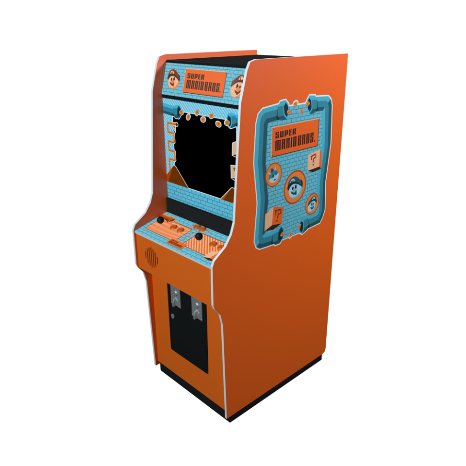 Mario Arcade Cabinet Art