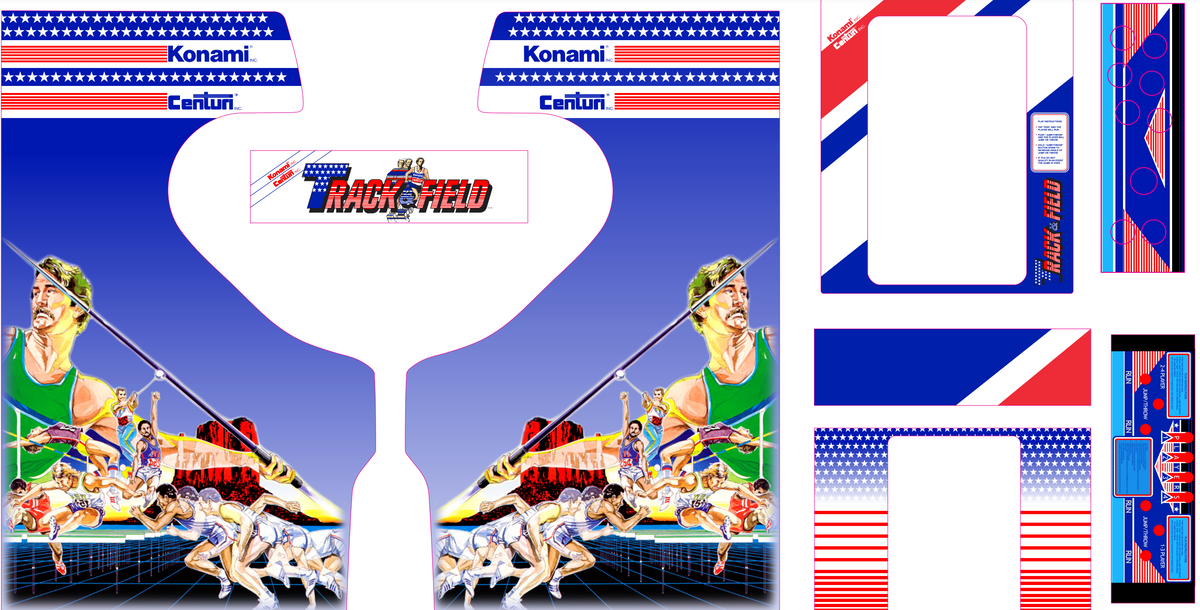 GRS Build-A-Cade - Track & Field Art Decal Kit – Escape Pod Online