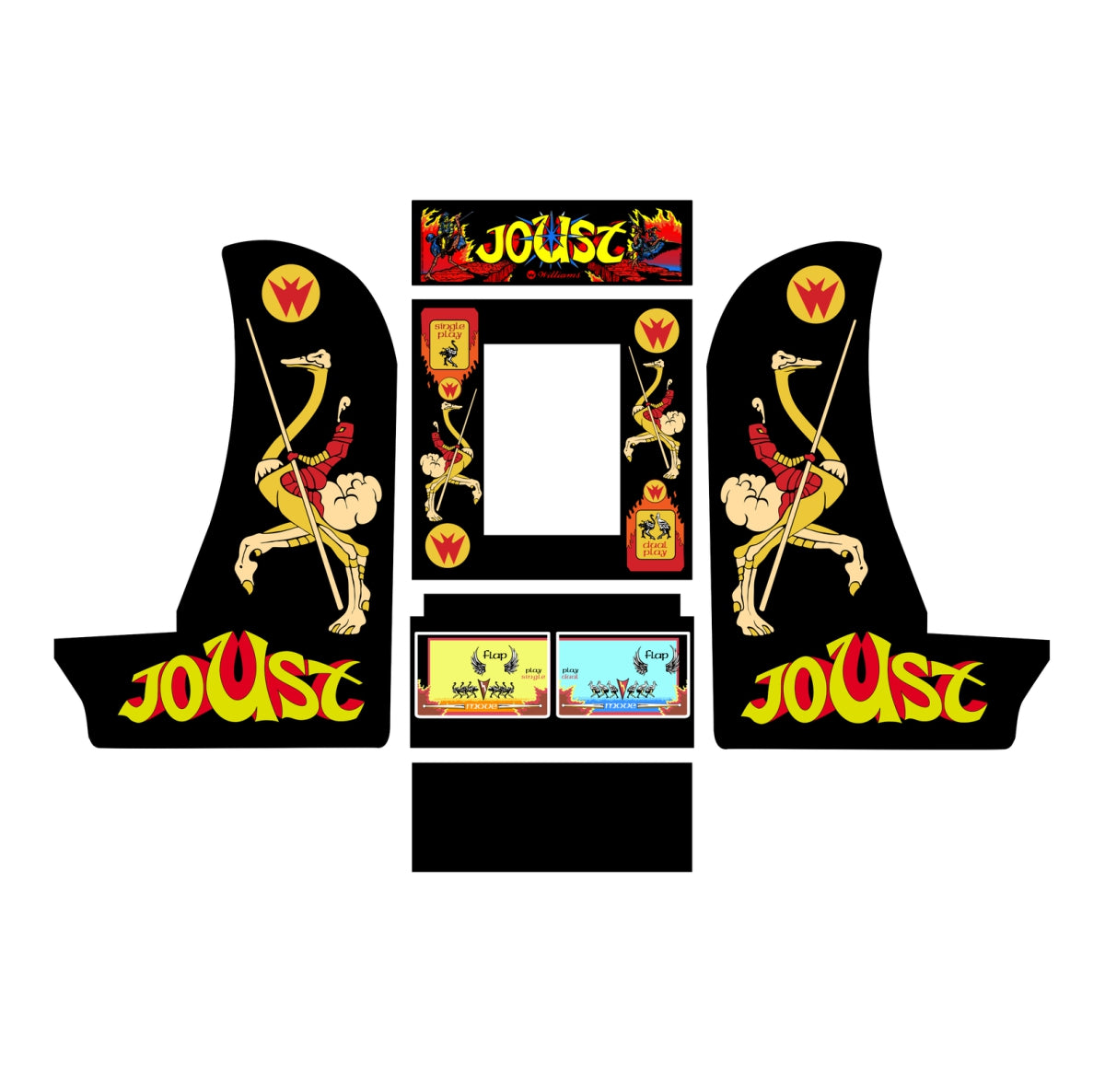 Arcade1Up Countercade Joust Decal Kit – Escape Pod Online