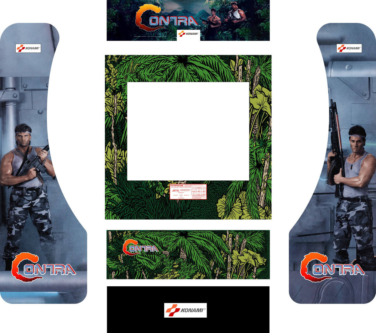 Contra Arcade1Up Partycade Decal Kit – Escape Pod Online