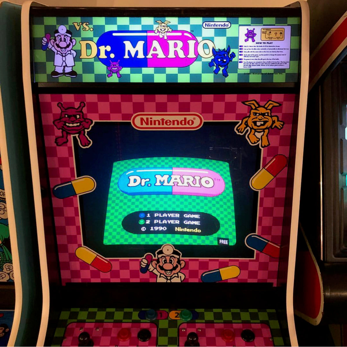 Dr Mario Arcade Bezel – Escape Pod Online