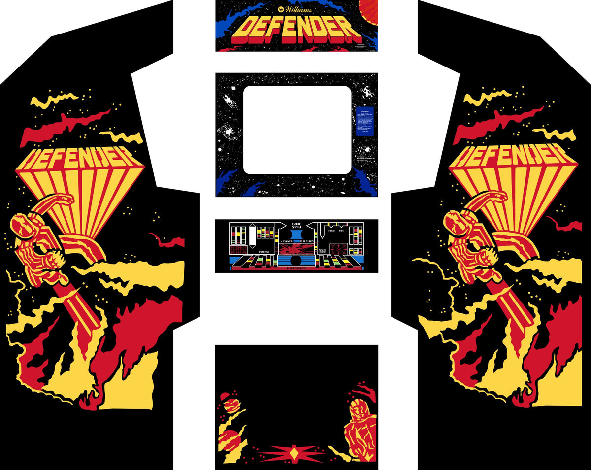 Defender Arcade Game Graphics