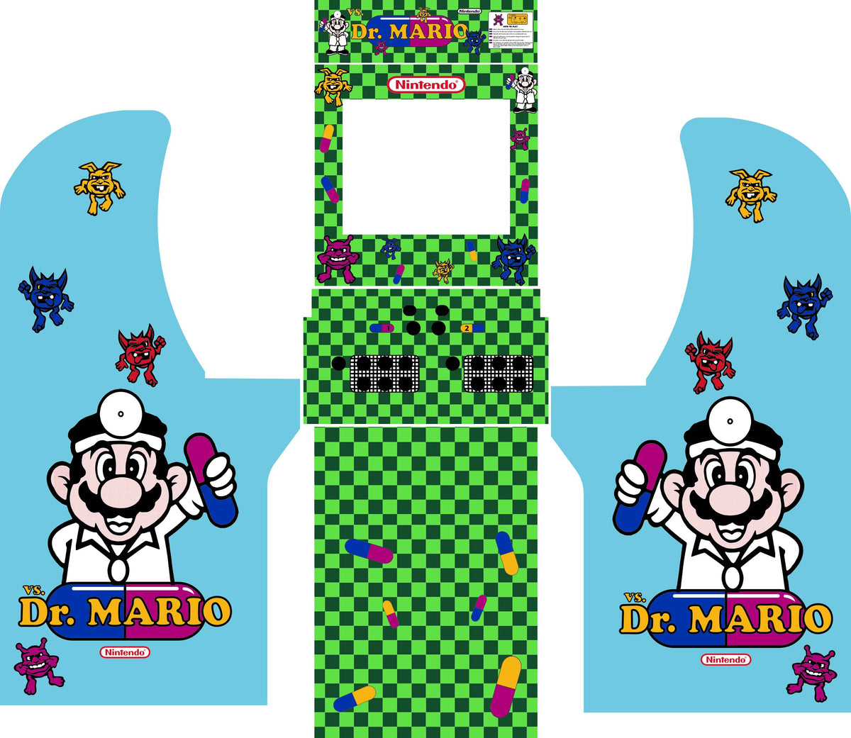 Arcade1Up - Dr.Mario Art – Escape Pod Online