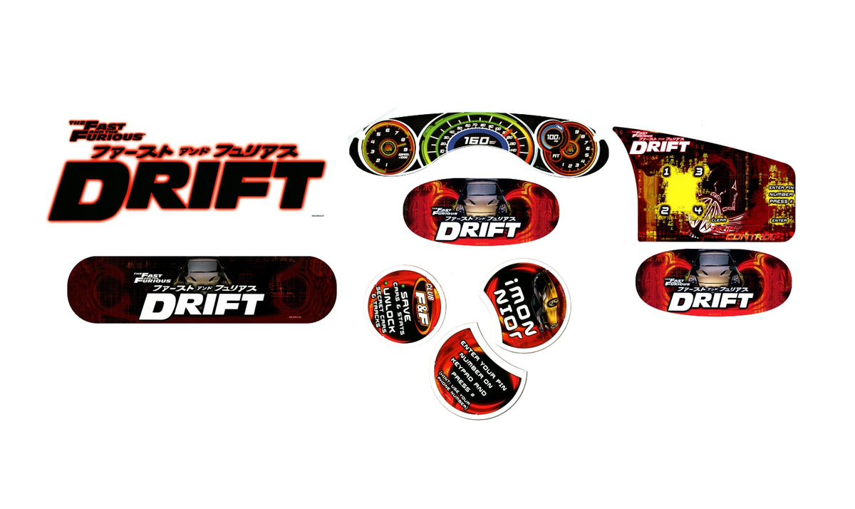 Fast & the Furious Tokyo Drift Dash Decal Set – Escape Pod Online