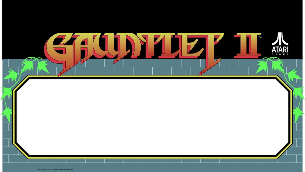 Gauntlet II 2 Marquee - Speaker Cover - Video Game Arcade – Escape Pod ...