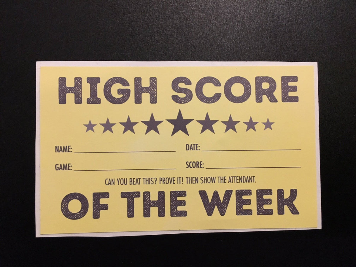 Arcade High Score Removable Decal – Escape Pod Online