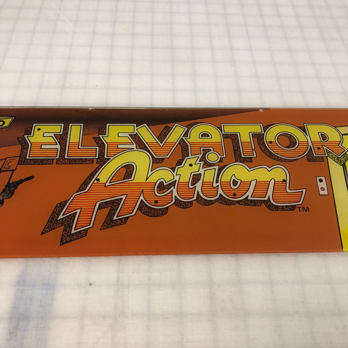 Vintage - Elevator Action Glass Arcade Marquee – Escape Pod Online