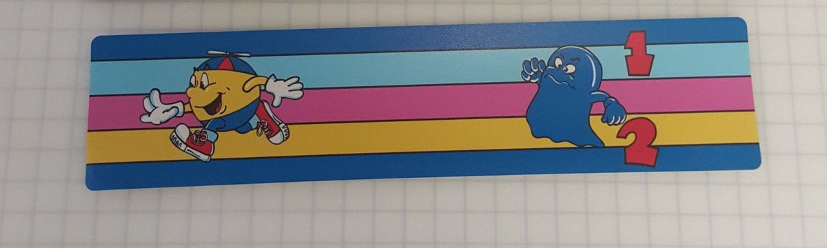 Jr Pac-Man Conversion Arcade Control Panel Overlay - Jr PAC Conversion ...