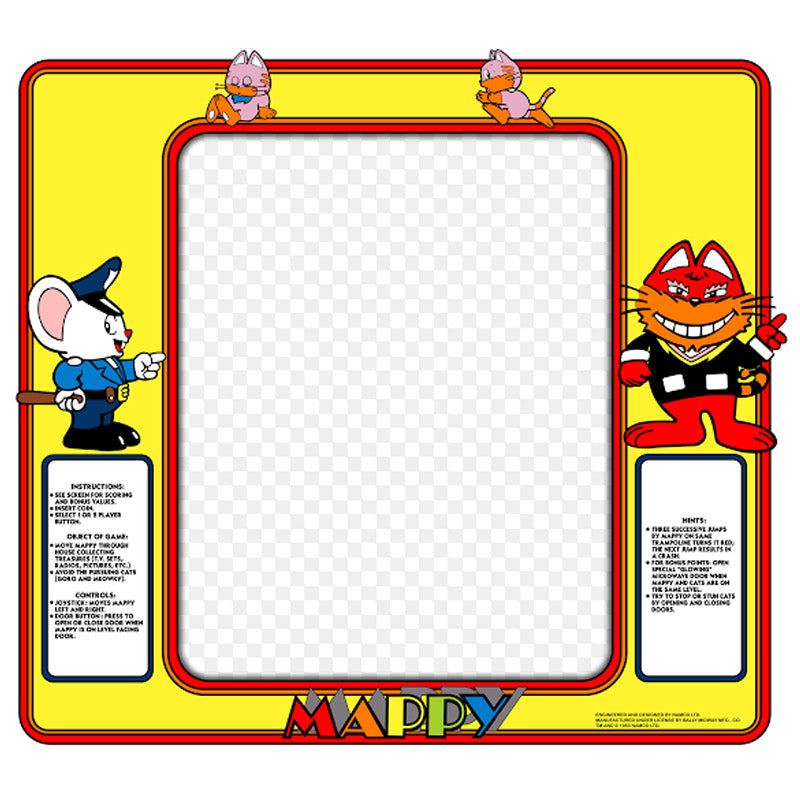 Mappy Arcade Game Bezel – Escape Pod Online