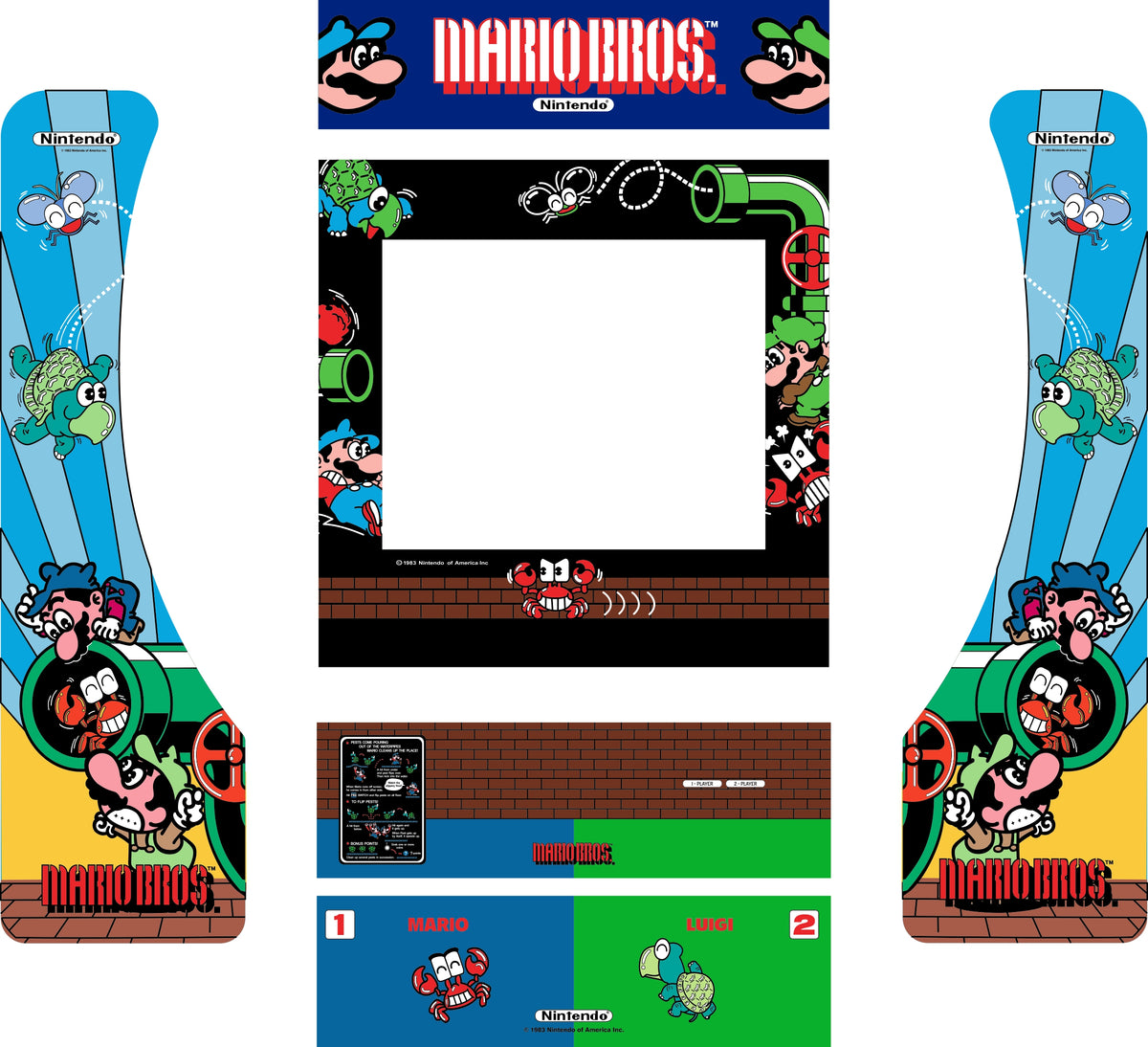 Mario Bros Arcade1Up Partycade Decal Kit – Escape Pod Online