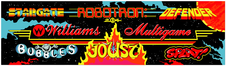 Multi-Williams Multicade Arcade Marquee – Escape Pod Online