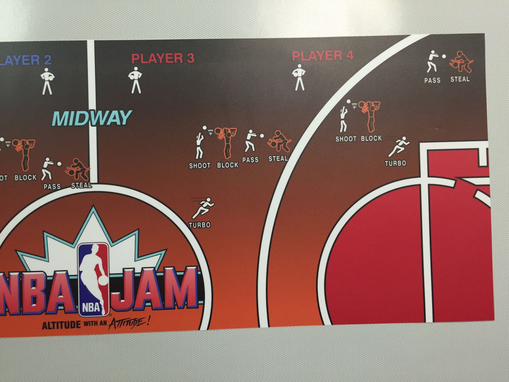 NBA Jam CPO - Control Panel Overlay - Premium 3M Vinyl (SDS) – Escape ...