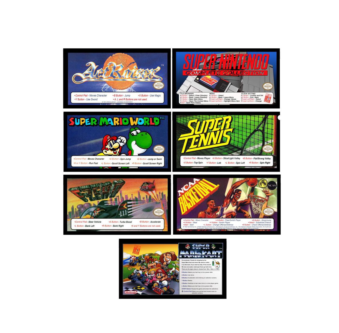 NSS Nintendo Super System Mini Arcade Marquee – Escape Pod Online