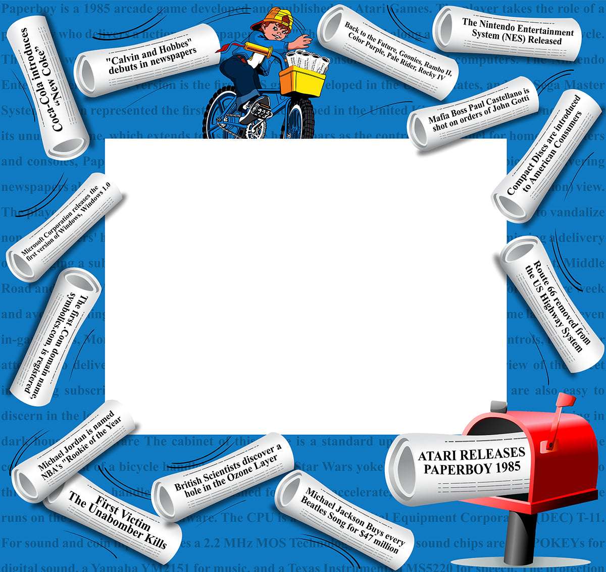 Paperboy Custom Arcade Bezel – Escape Pod Online