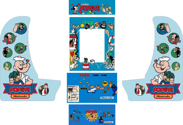 Arcade1Up Popeye Countercade Decal Kit – Escape Pod Online