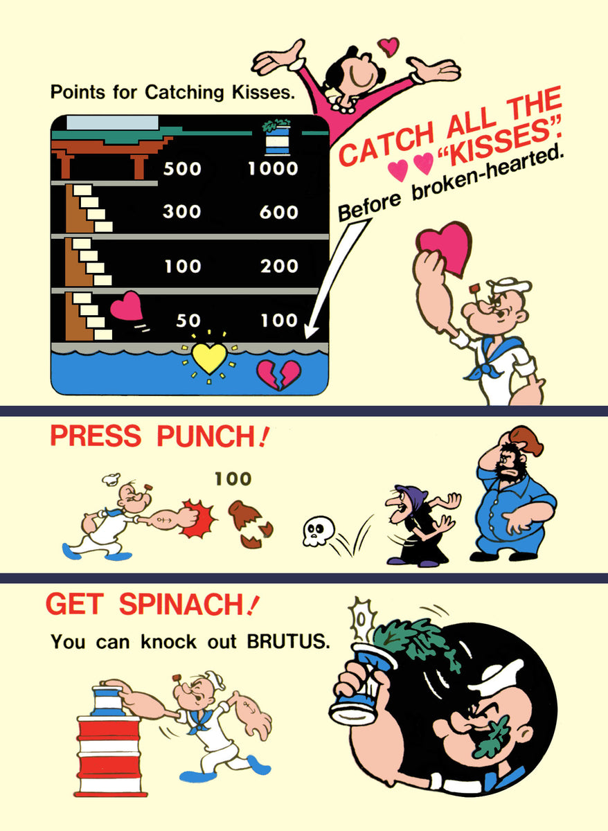 Popeye Instruction Decal – Escape Pod Online