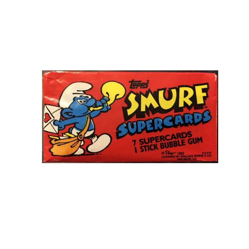 Smurf SuperCards Unopened Packs 1982 Topps – Escape Pod Online