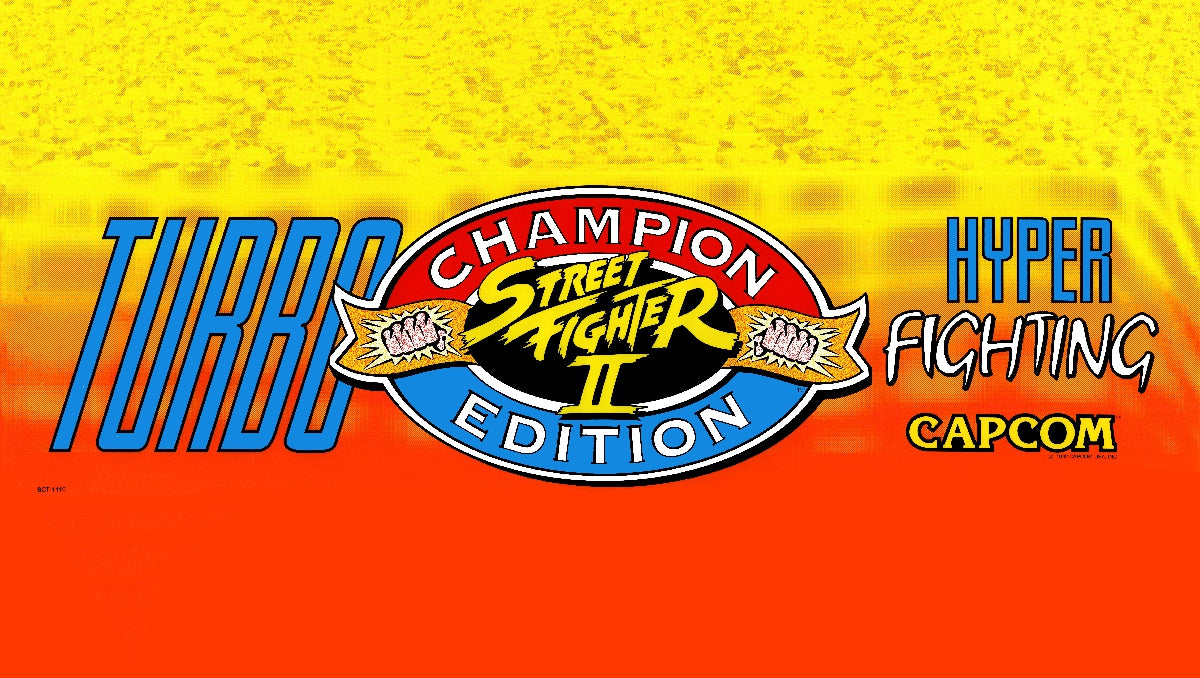 Street Fighter II Champion Edition Turbo Hyper Fighting Marquee ...