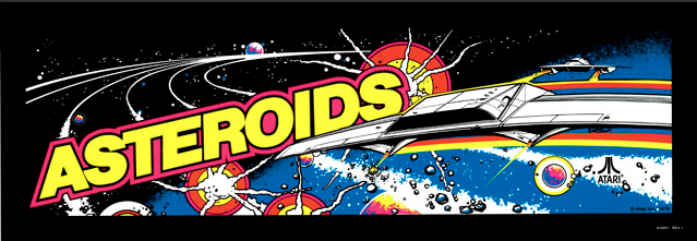 Asteroids Arcade Art