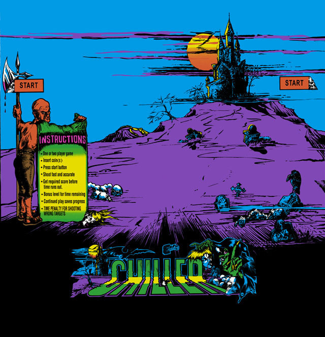 Chiller Arcade Game CPO - Control Panel Overlay – Escape Pod Online