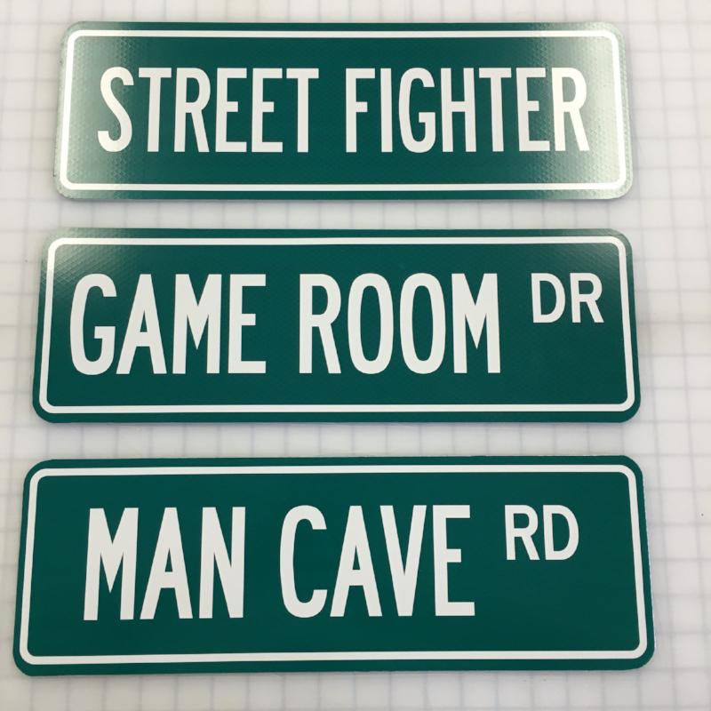 Game Room or Man Cave Street Signs - Custom Street Signs – Escape Pod ...