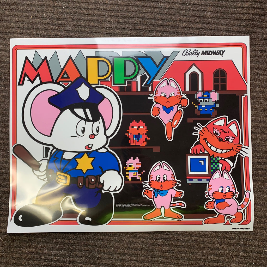 Mappy Arcade Marquee Plex Glass – Escape Pod Online