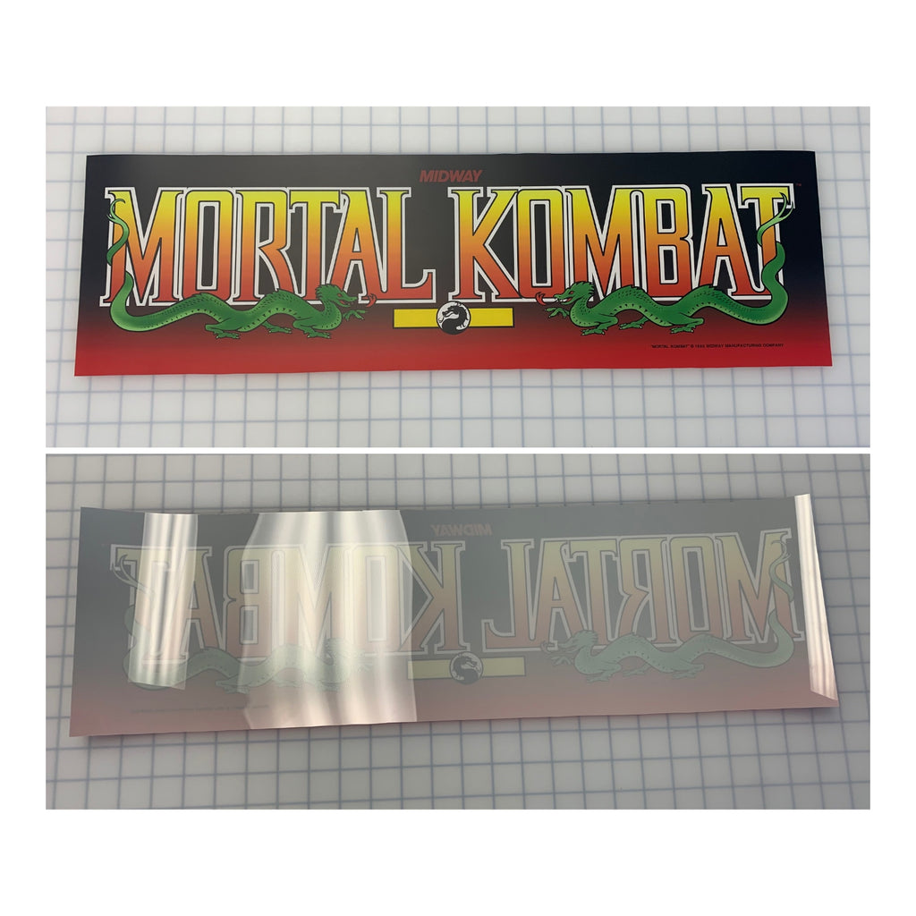 Mortal Kombat Arcade Marquee Translite (SDS) – Escape Pod Online