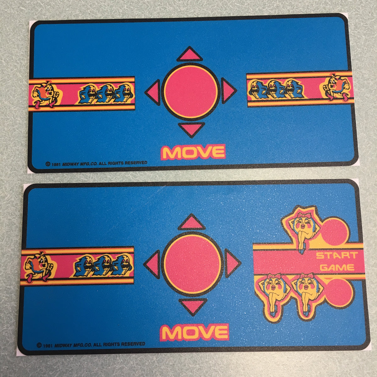 Ms Pac-Man Cocktail Arcade Control Panel Overlay - CPO – Escape Pod Online