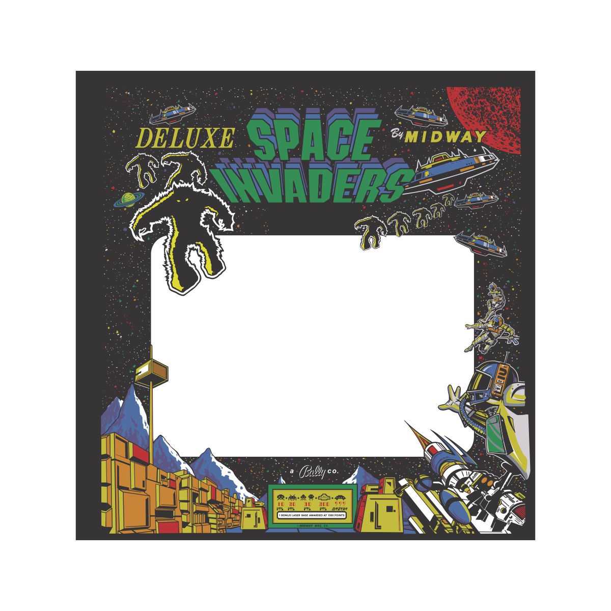 Space Invaders Deluxe Arcade Bezel – Escape Pod Online