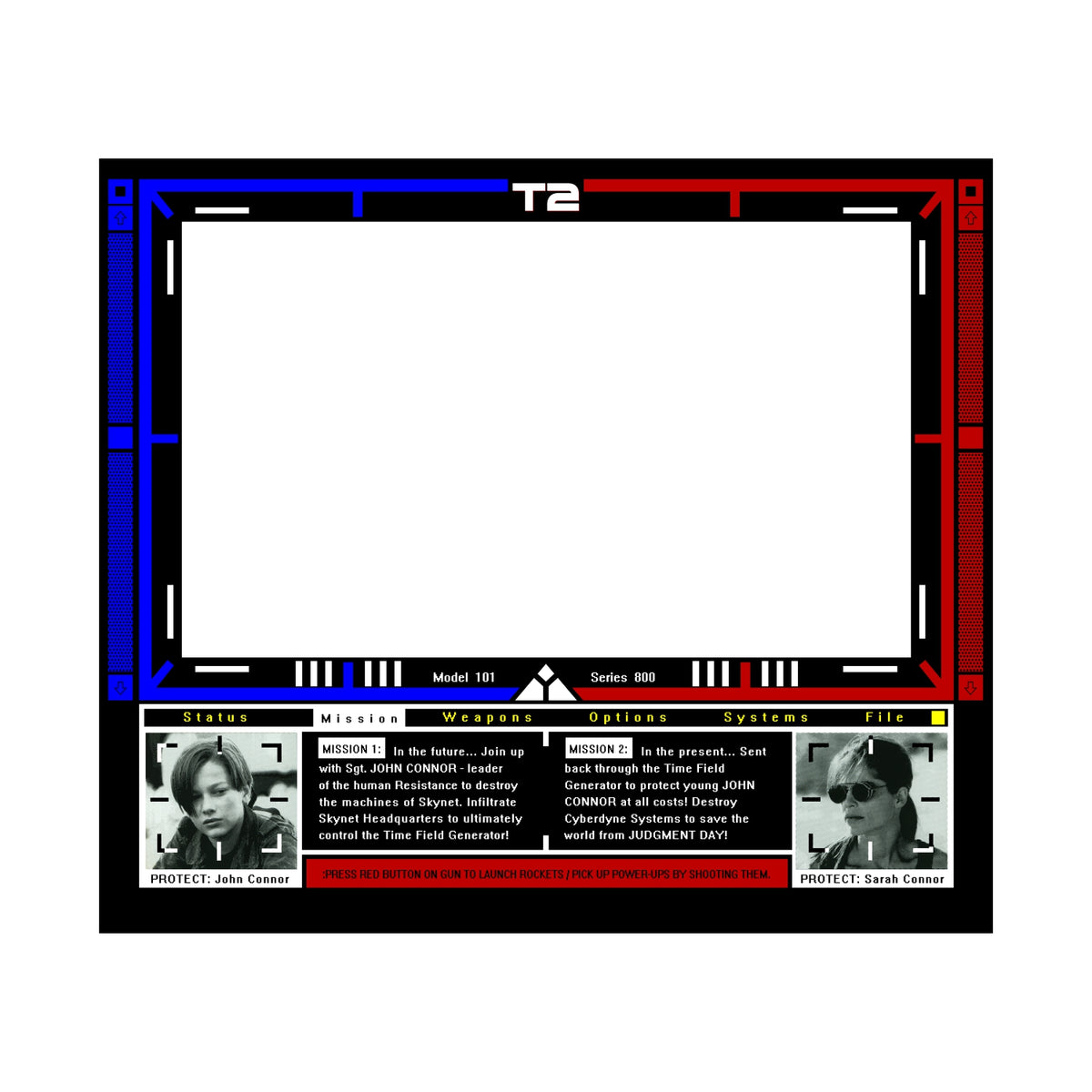 T2 Terminator 2 - Arcade Bezel – Escape Pod Online